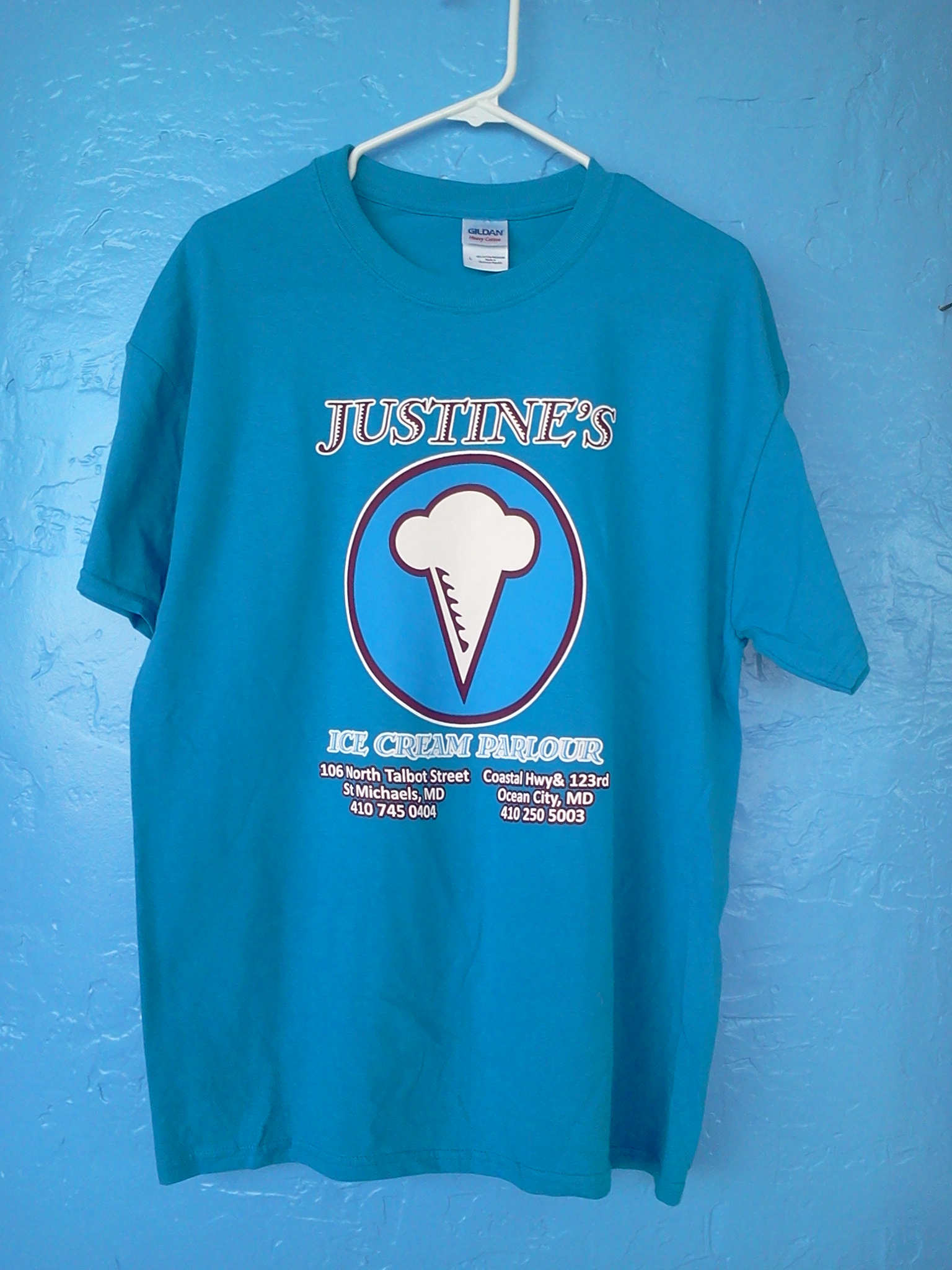NEW!!! Justine's T-shirts - JUSTINE'S ICE CREAM PARLOUR OC